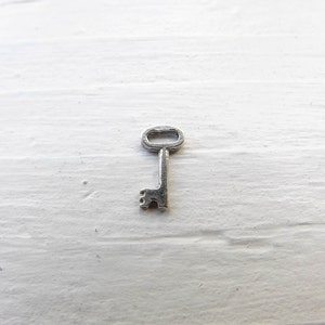 Tiny Key Charm Very Small Sterling Silver Keys for Jewelry Making ...