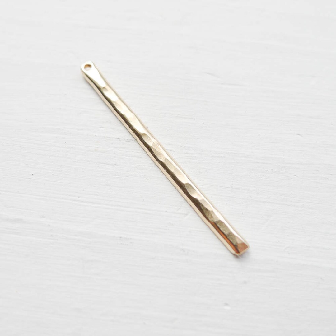 Gold Filled Hammered Sticks Handmade Jewelry Component for Earrings or ...