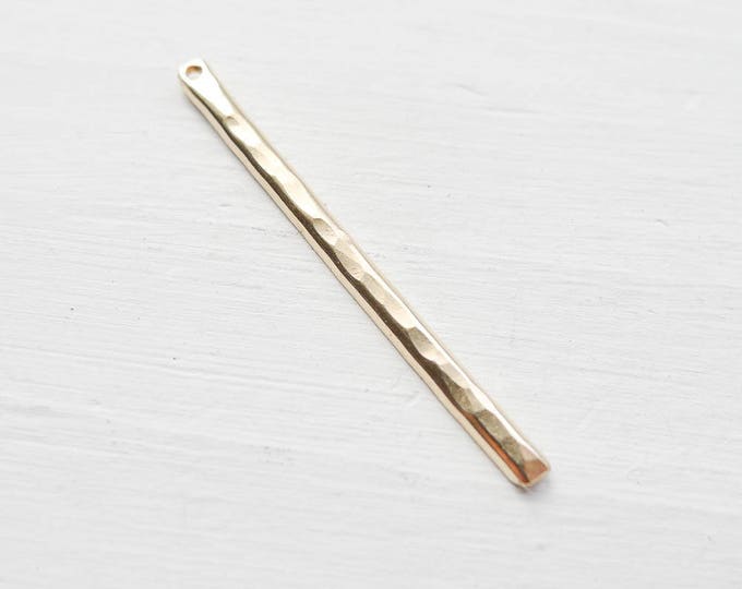 Gold Filled Hammered Sticks Handmade Jewelry Component for - Etsy