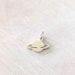 Saturn Charm Sterling Silver Planet Pendant Outter Space Jewelry ...