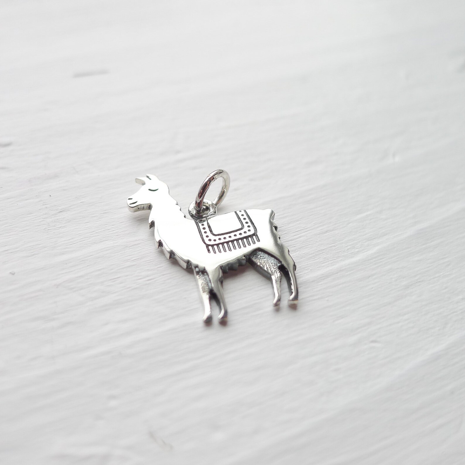 Llama Charm Sterling Silver Cute Animal Pendant (CNS6065) - Etsy