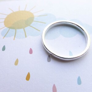 Size 5 Small Sterling Silver Band 2mm Plain Finger Rings for Soldering ...