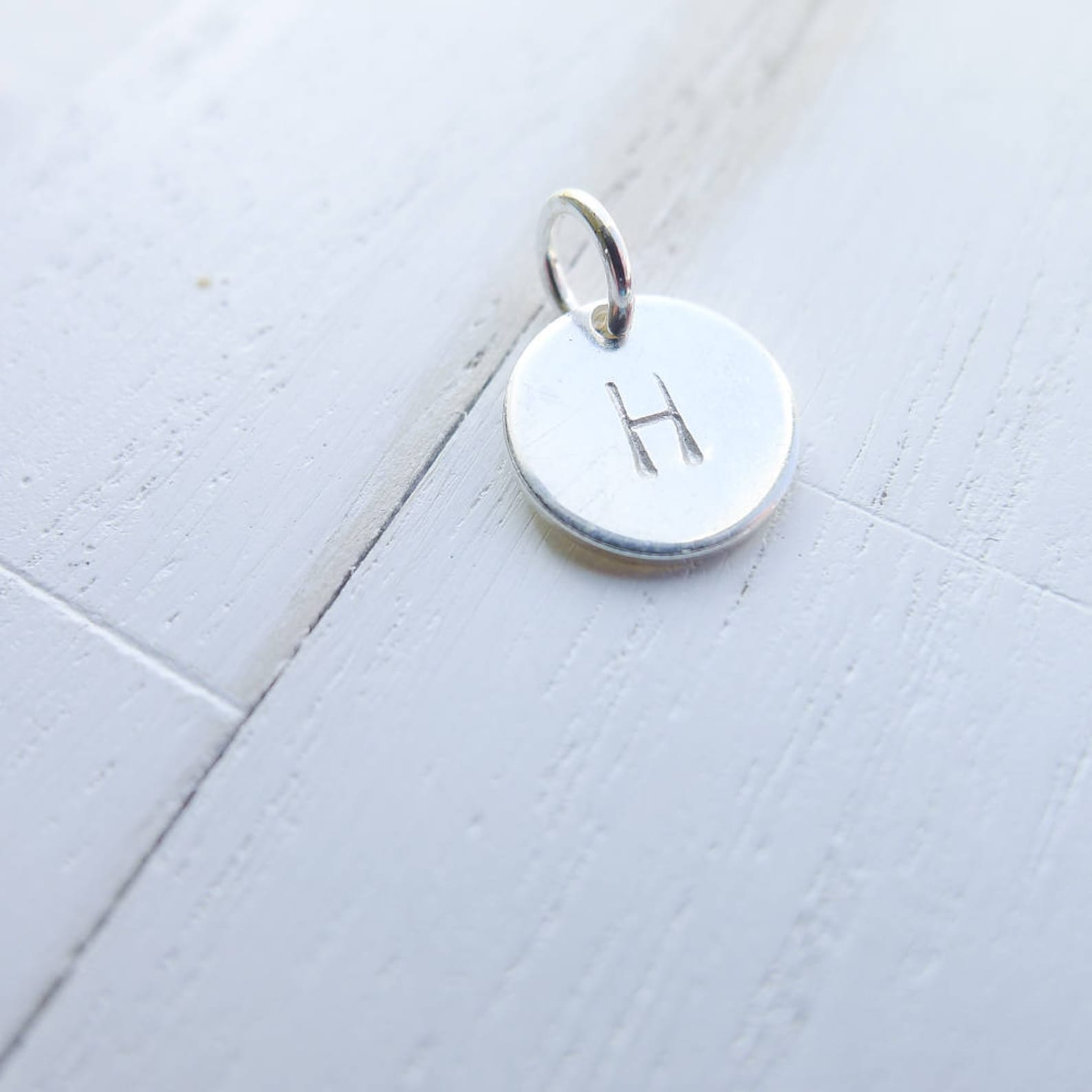 Letter Charm Small Initial Medallion Coin for Personalized - Etsy
