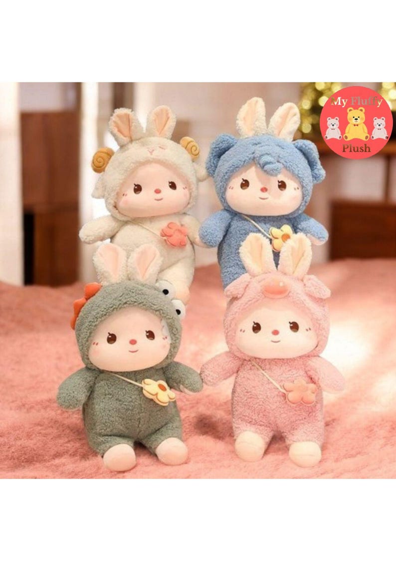 Myfluffyplush Adorable Soft Plush Toys Kawaii Bunny / Lapin in Various ...