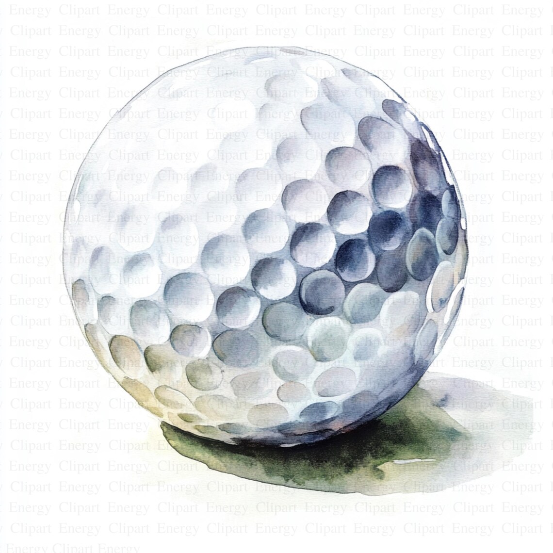 Watercolor Golf Ball Clipart | 5 High Quality Jpg's | Digital Download ...