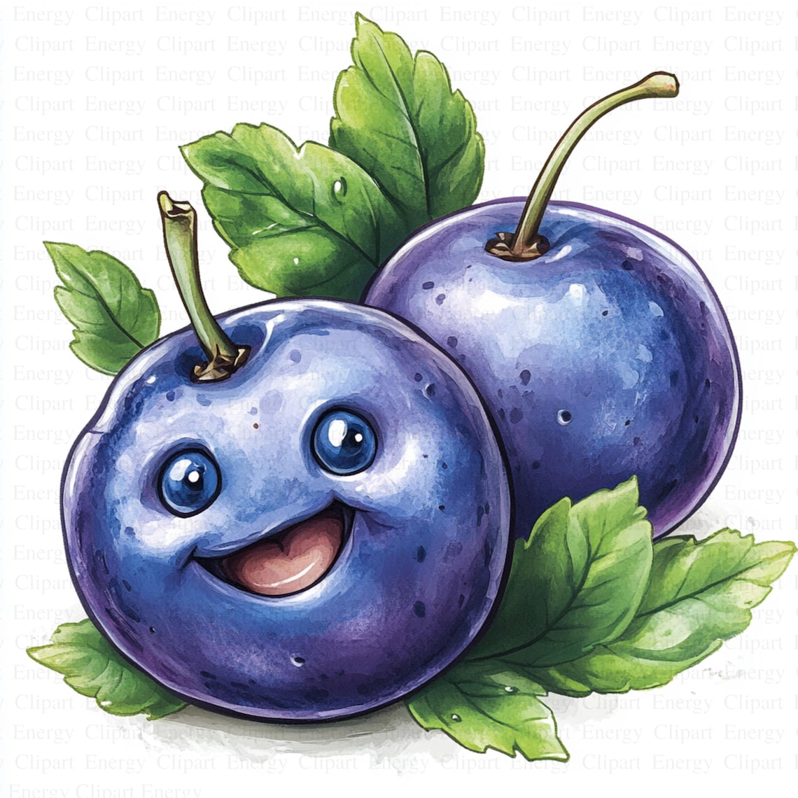 Blueberry Clipart | 5 High Quality Jpg's | Digital Download | Fruit Art ...