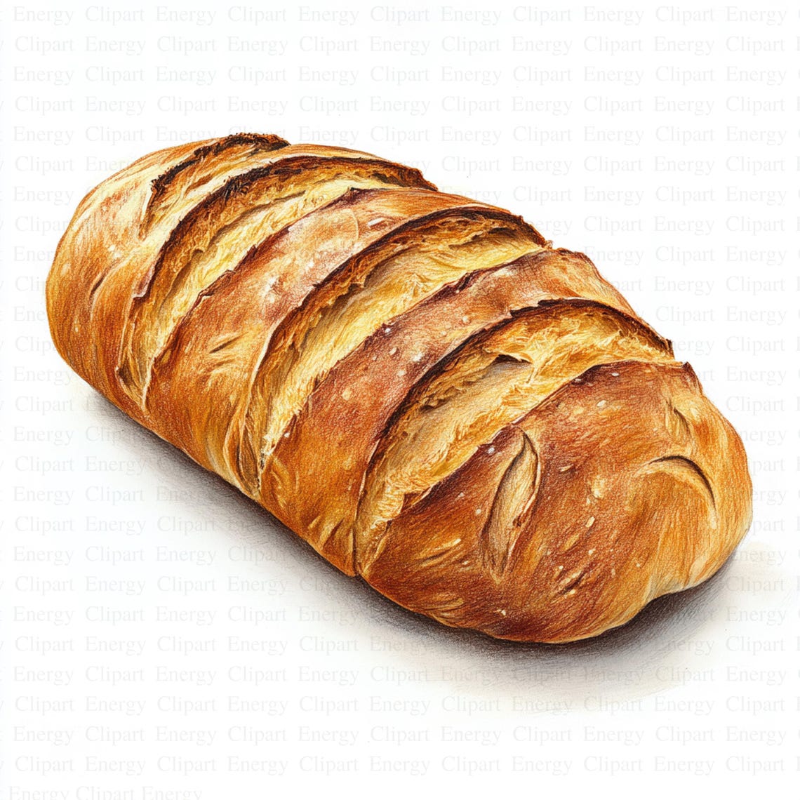 Watercolor Bread Clipart | 5 High Quality Jpg's | Digital Download ...