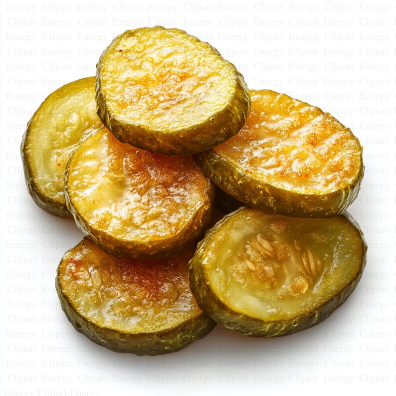 Watercolor Fried Pickles Clipart | 5 High Quality Jpg's | Digital ...