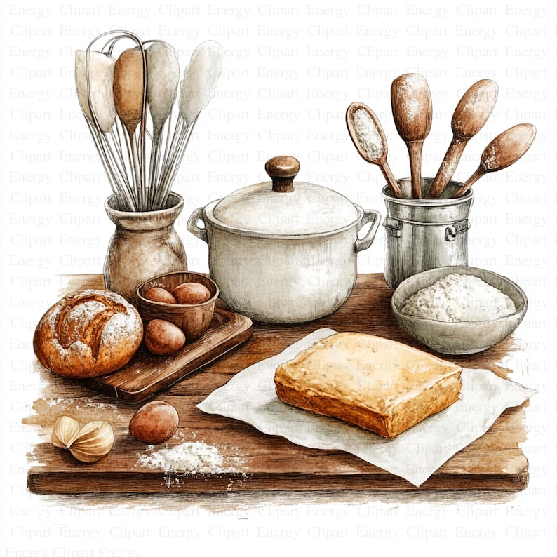 Vintage Baking | 5 High Quality Jpg's | Digital Download | Retro ...