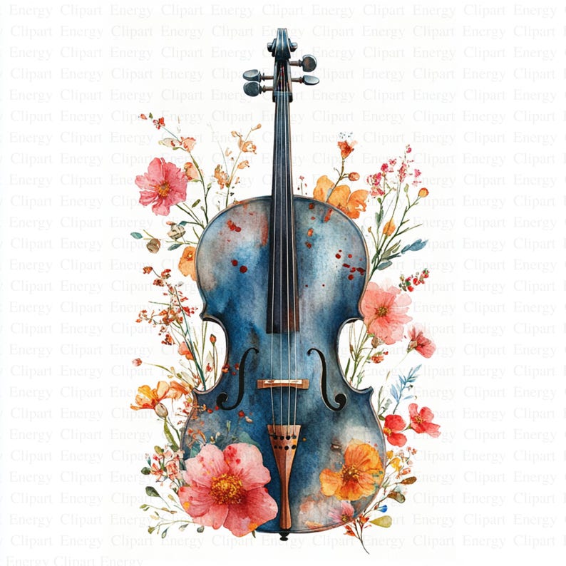 Cello Sketches Clipart | 5 High Quality Jpg's | Digital Download ...