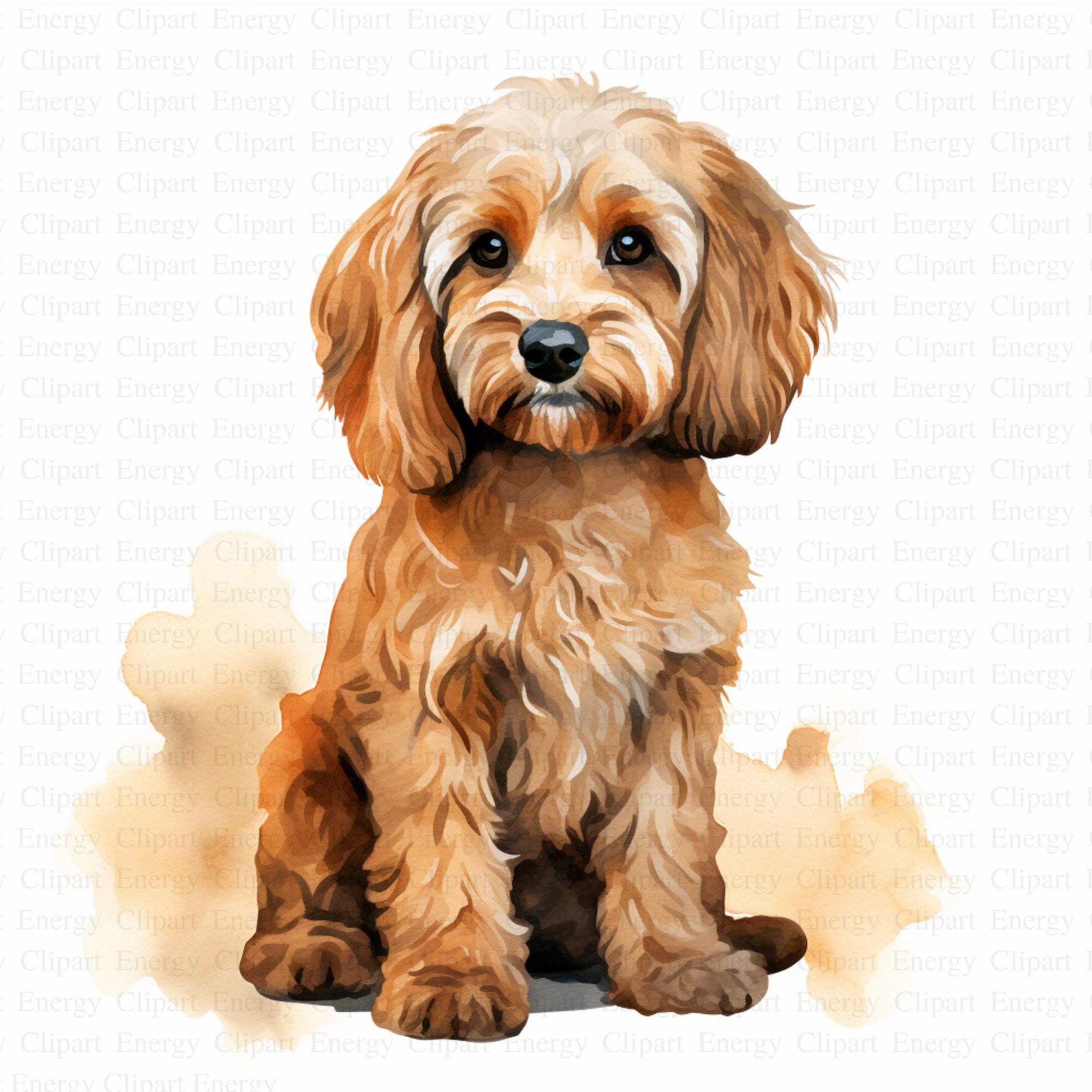 Cockapoo Clipart | 5 High Quality Jpgs | Digital Download | Card Making ...