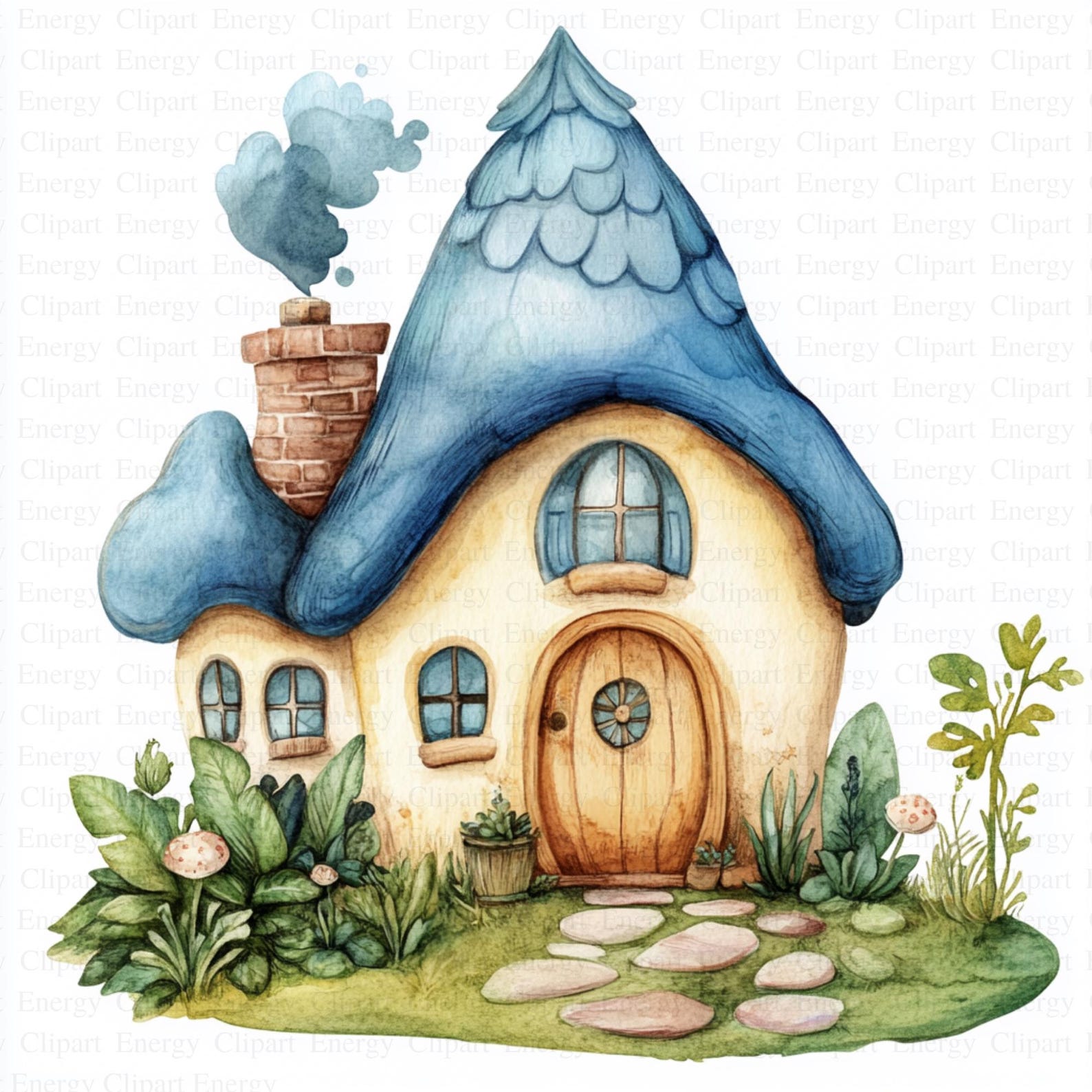 Gnome House Clipart | 5 High Quality Jpg's | Digital Download | Cute ...