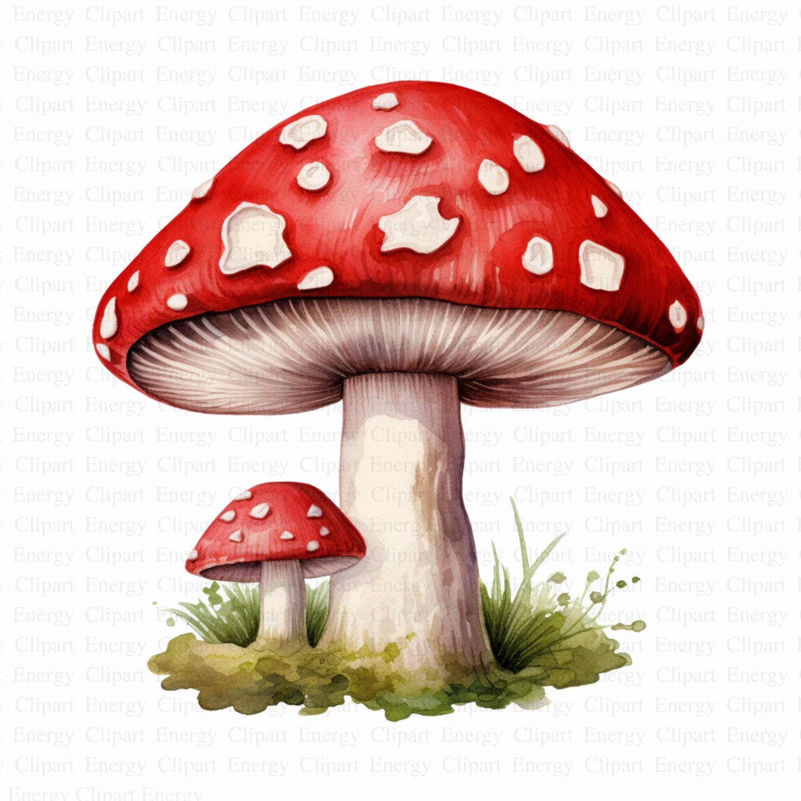 Toadstool Clipart | 5 High Quality Jpgs | Digital Download | Junk ...