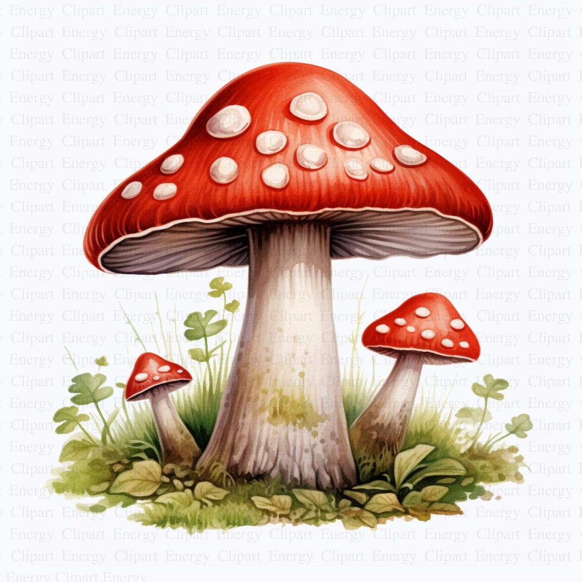 Toadstool Clipart 5 High Quality Jpgs Digital Download Memory Books ...