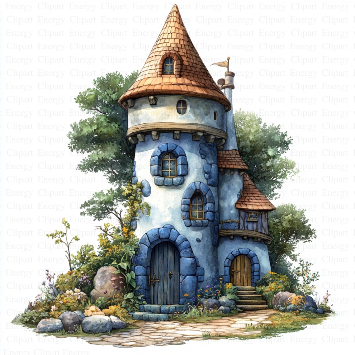 Fairy Towers Clipart | 5 High Quality Jpg's | Digital Download ...
