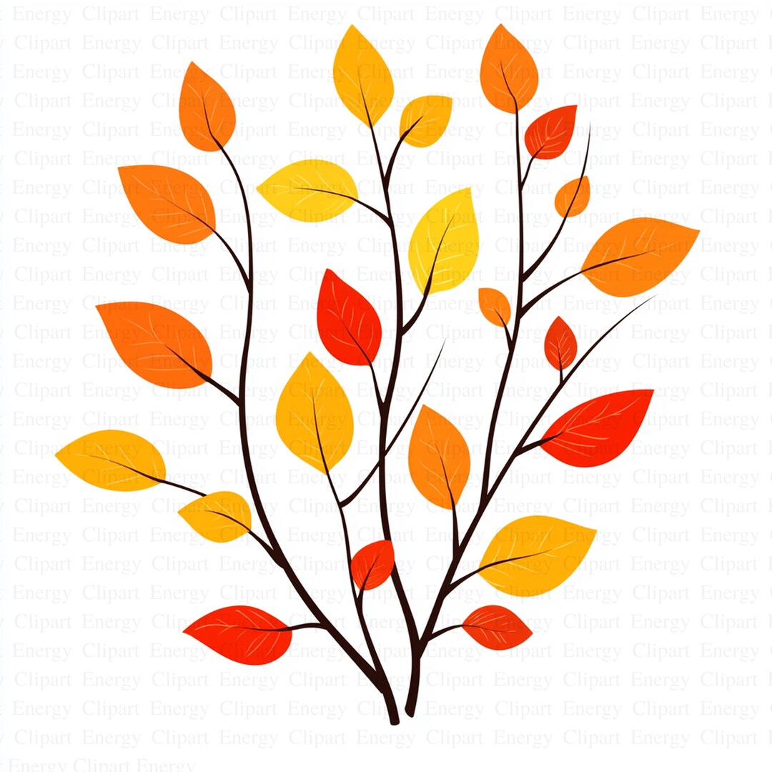 Autumn Leaf Clipart | 5 High Quality Jpg's | Digital Download | Fall ...