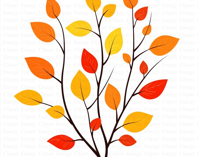 Colorful Maple Leaf Clip Art Set | Fall Digital Images | for Scrapbooks ...