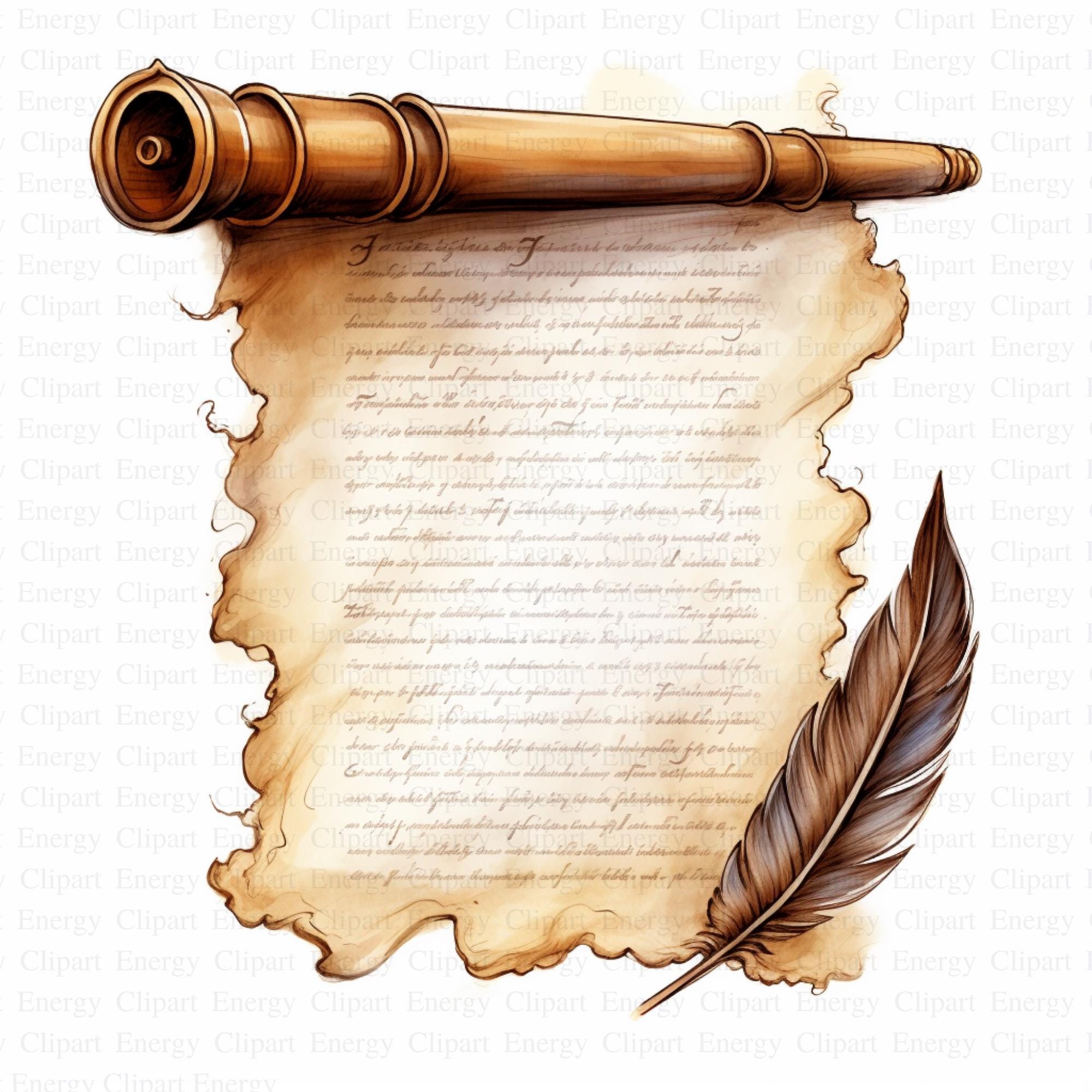 Antique Parchment Clipart | 5 High Quality Jpgs | Digital Download ...