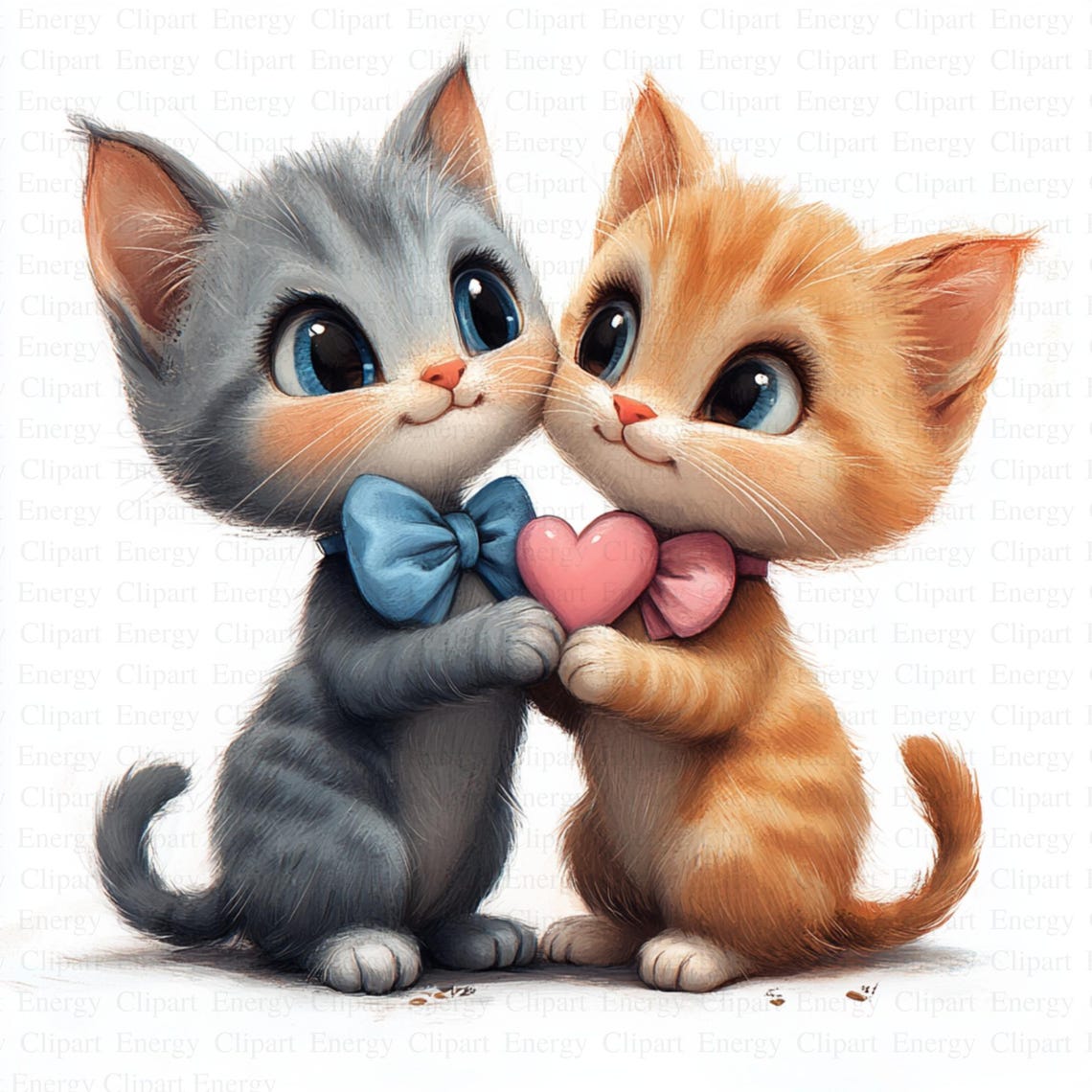 Cat and Kitten Clipart | 5 High Quality Jpgs | Digital Download | Art ...
