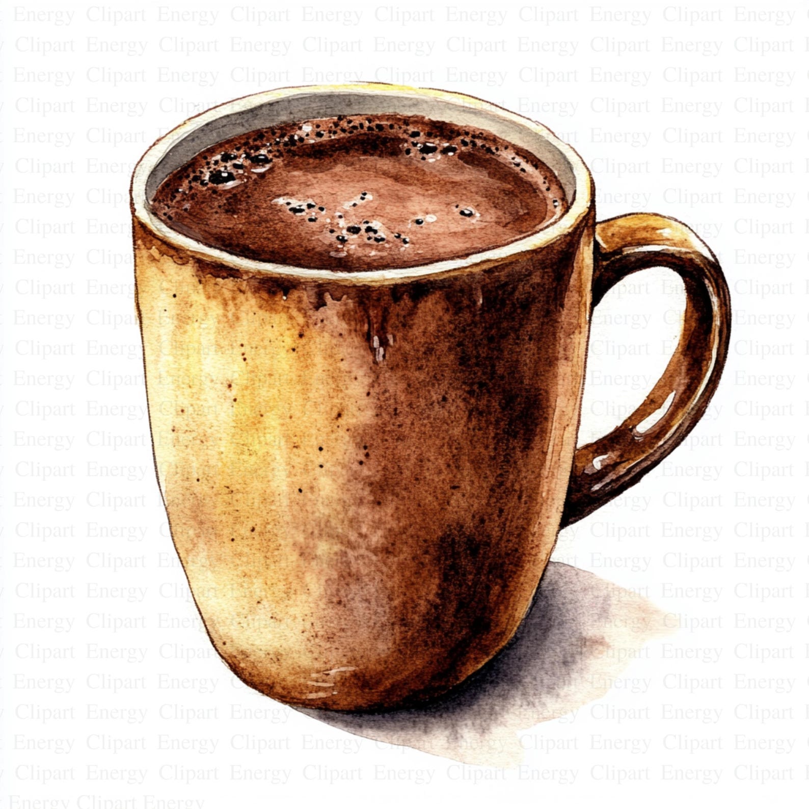Hot Chocolate Mug Clipart 5 High Quality Jpg's Digital Download Mug ...