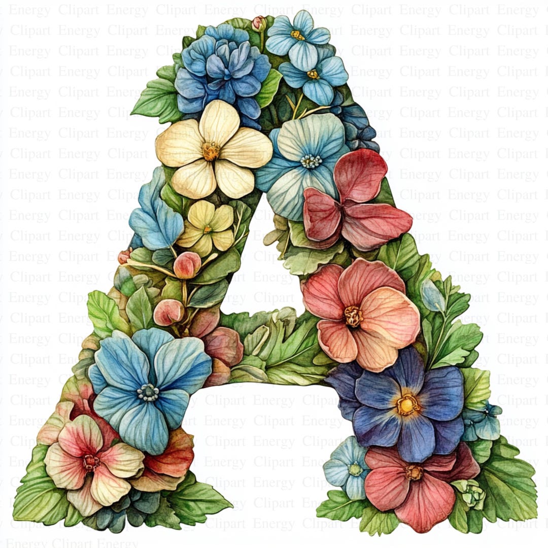 Letter A Clipart | 5 High Quality Jpg's | Digital Download | Initial ...