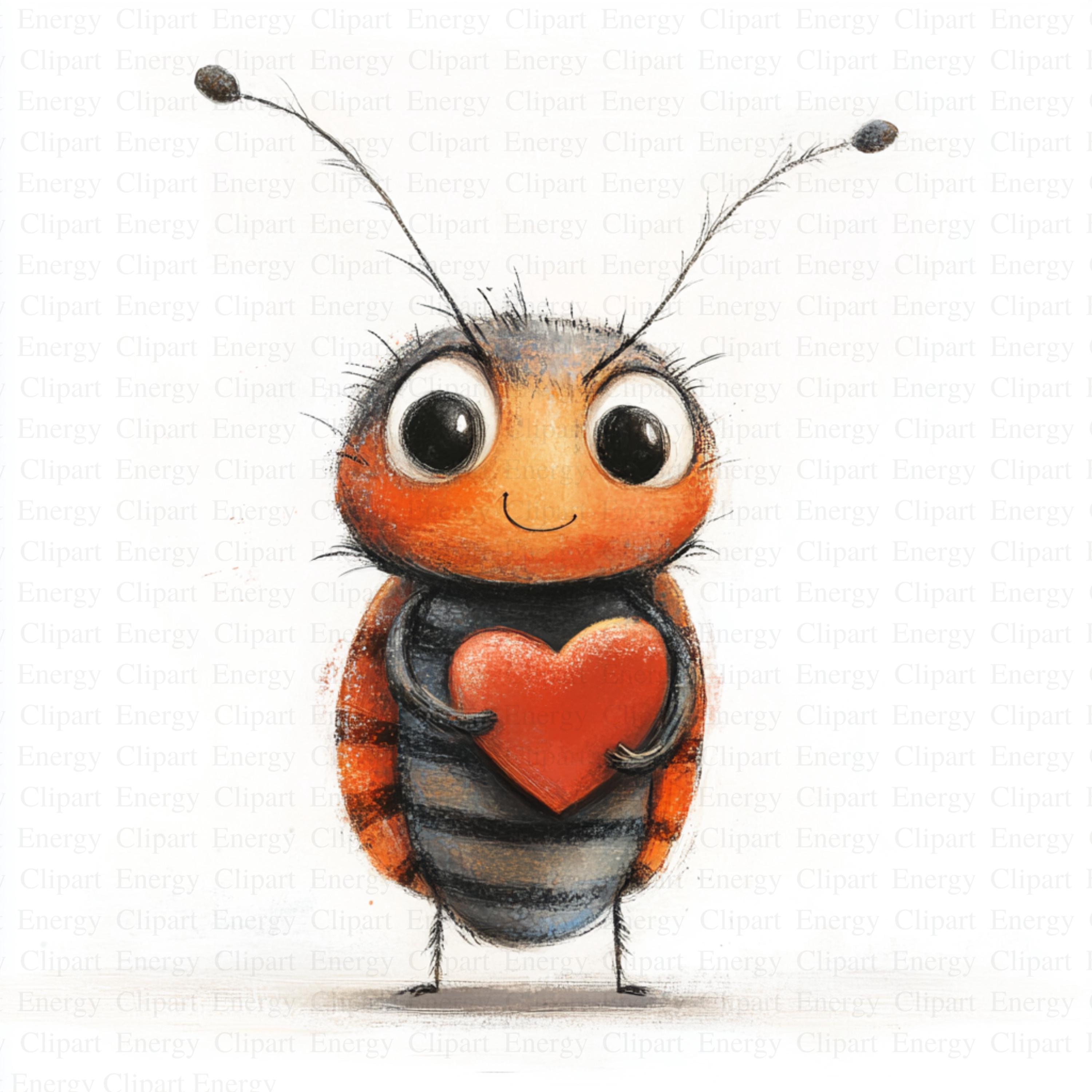 Cute Love Bug | 5 High Quality Jpg's | Digital Download | Valentine ...