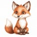 Baby Fox Clipart | 5 High Quality Jpg's | Digital Download | Woodland ...