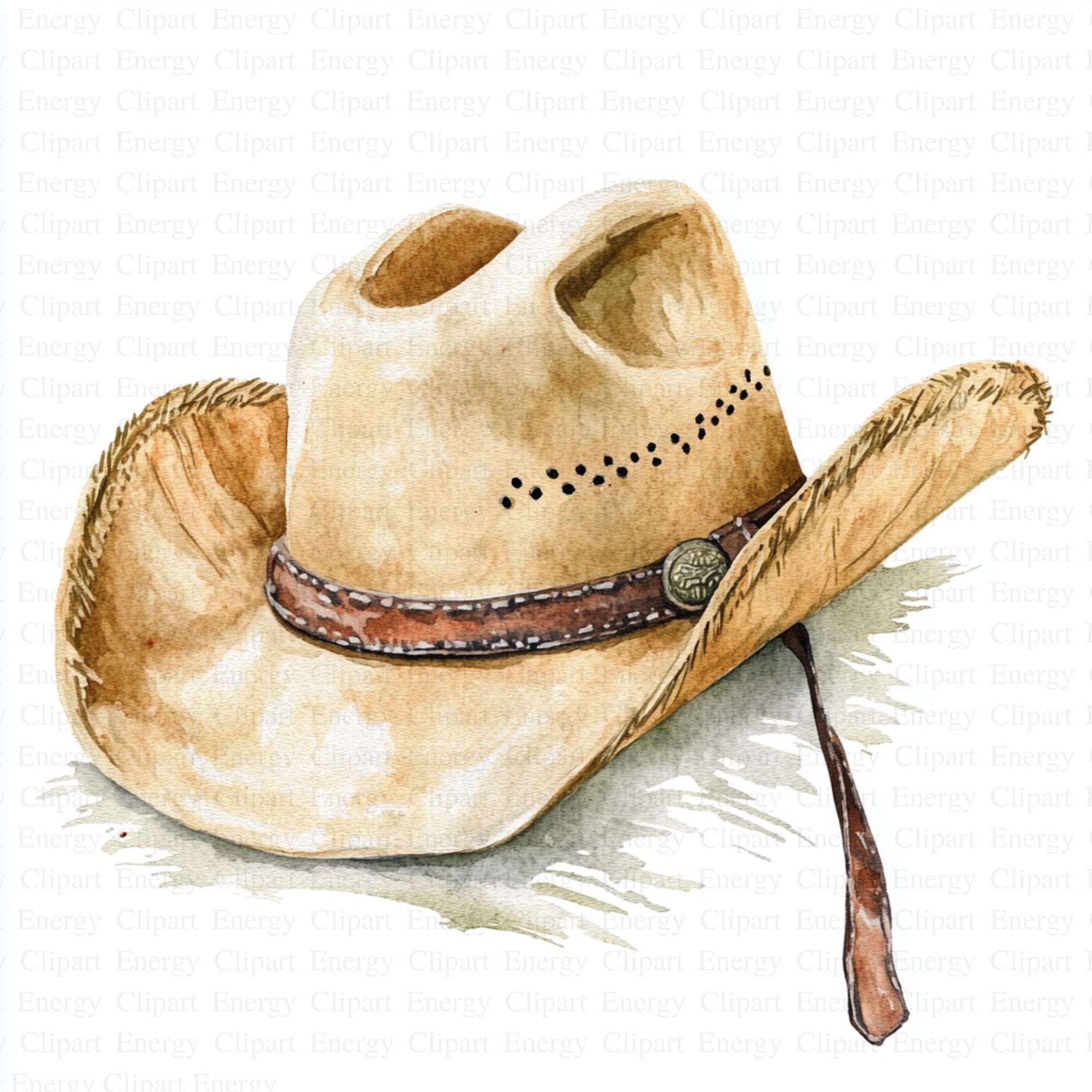 Cowboy Hat Clipart | 5 High Quality Jpg's | Digital Download | Western ...