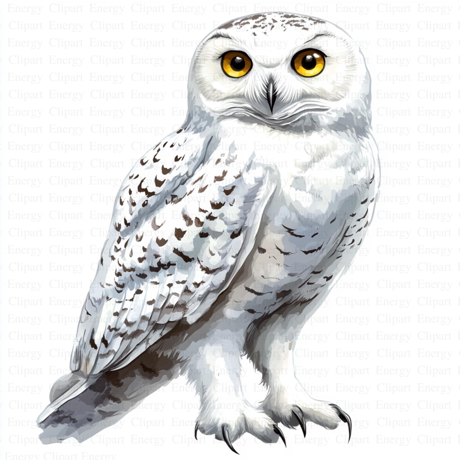 Snow Owl Clipart | 5 High Quality Jpg's | Digital Download | Winter Owl ...
