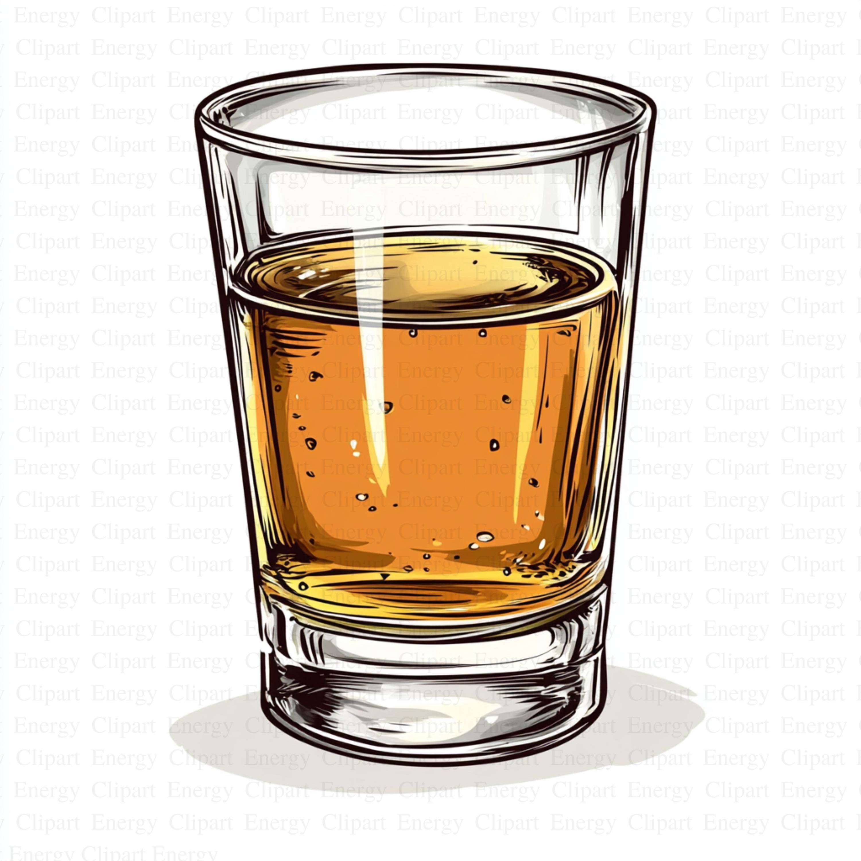 Shot Glass Clipart | 5 High Quality Jpg's | Digital Download | Shot ...