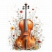 Cello Sketches Clipart | 5 High Quality Jpg's | Digital Download ...