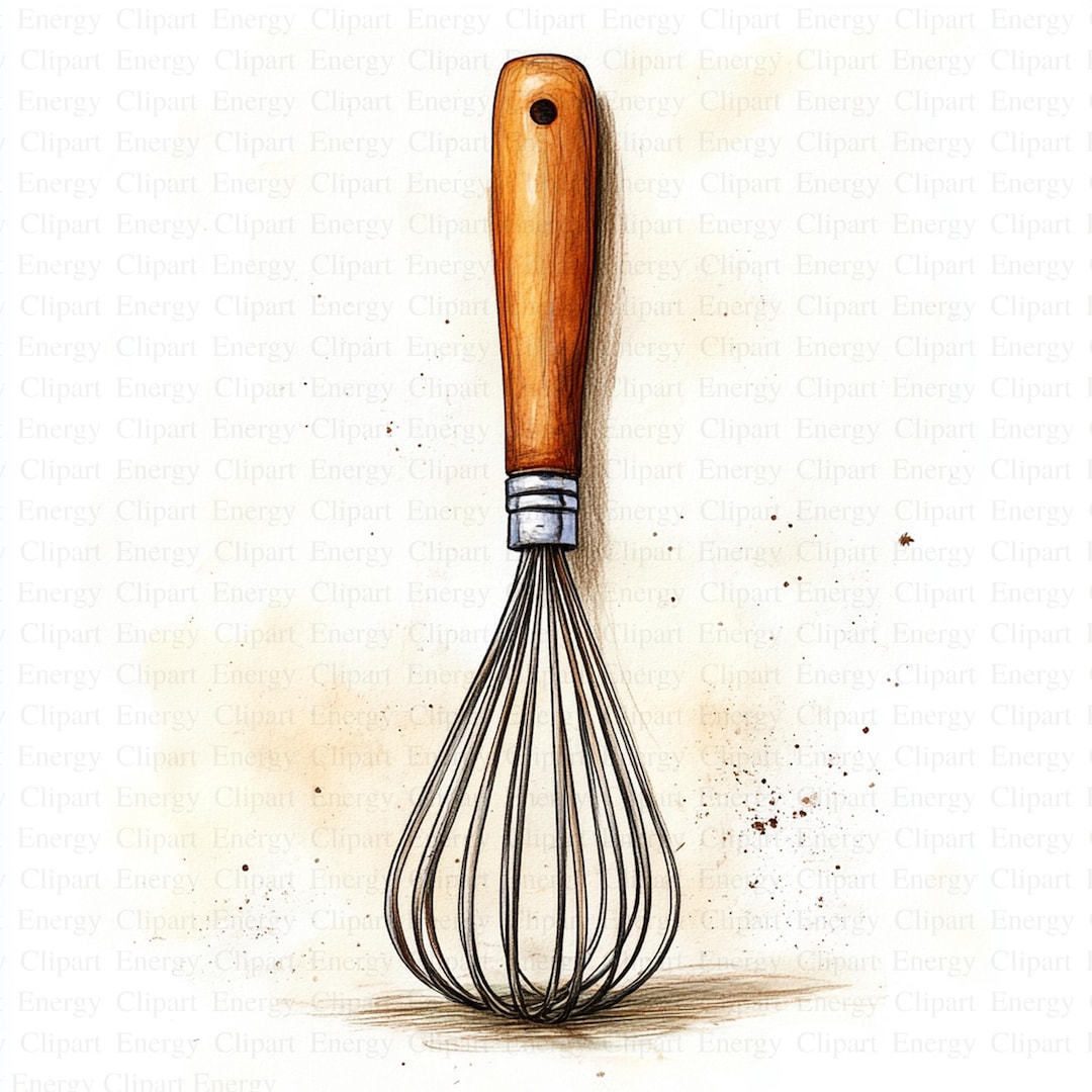 Whisk Clipart 5 High Quality Jpg's Digital Download Baking Tools Art ...