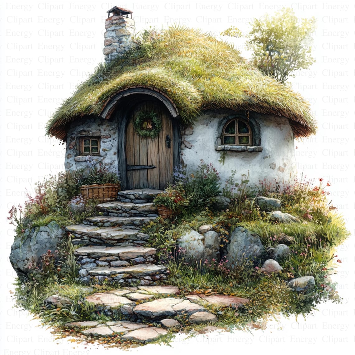 Forest Witch Hut Clipart | 5 High Quality Jpg's | Digital Download ...
