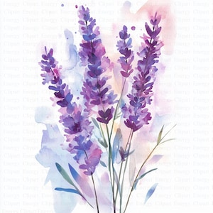Lavender Printable | 5 High Quality Jpgs | Digital Download | Floral ...