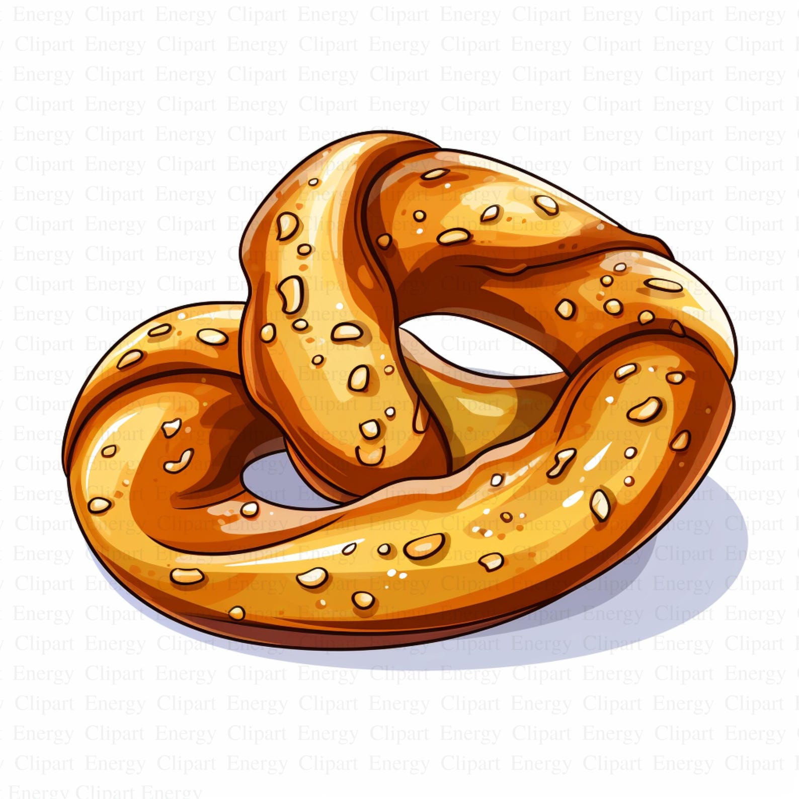 Soft Pretzel Clipart | 5 High Quality Jpg's | Digital Download ...