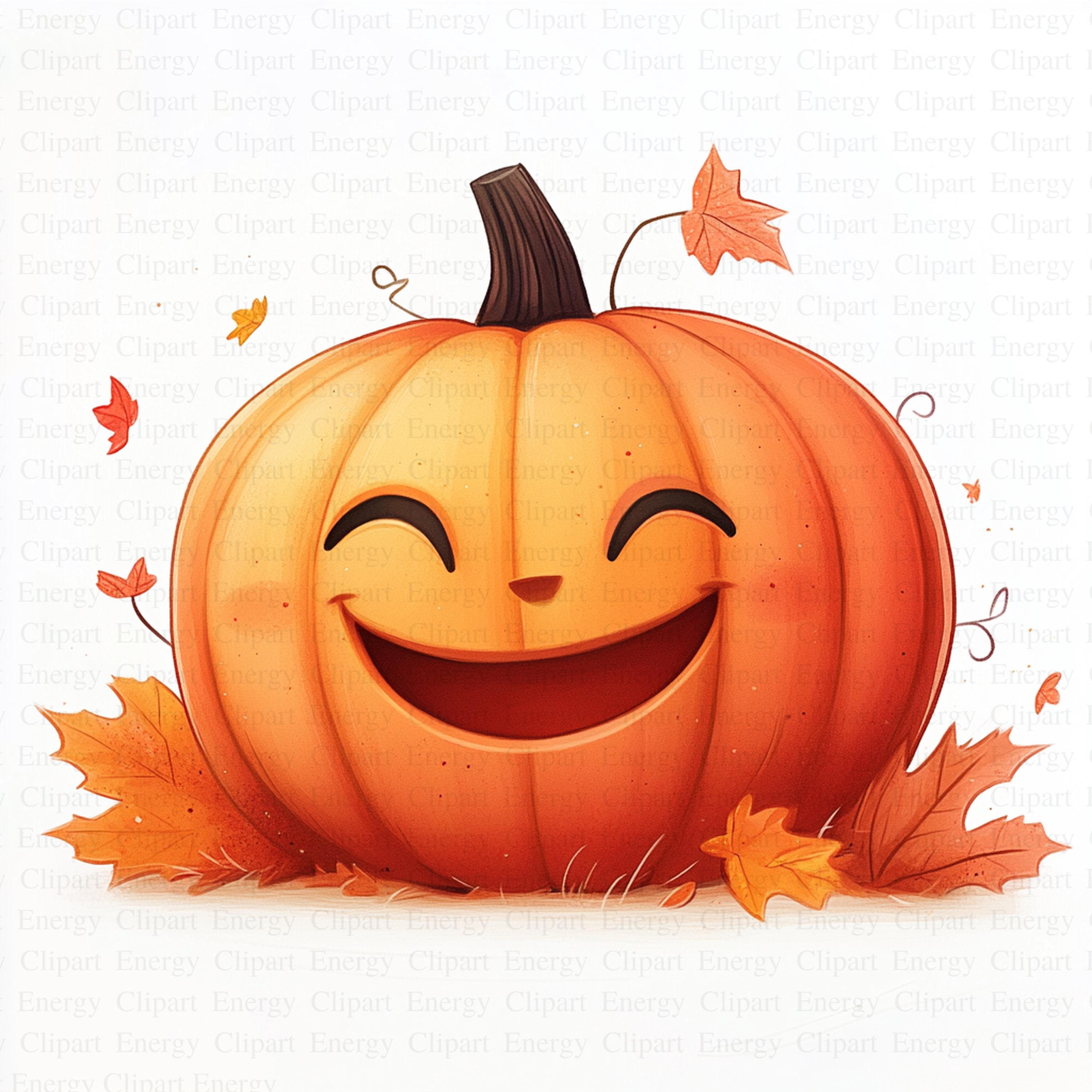 Pumpkin Clipart | 5 High Quality Jpg's | Digital Download | Autumn ...