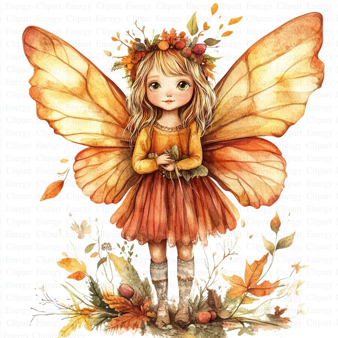 Autumn Fairy Clipart | 5 High Quality Jpg's | Digital Download ...