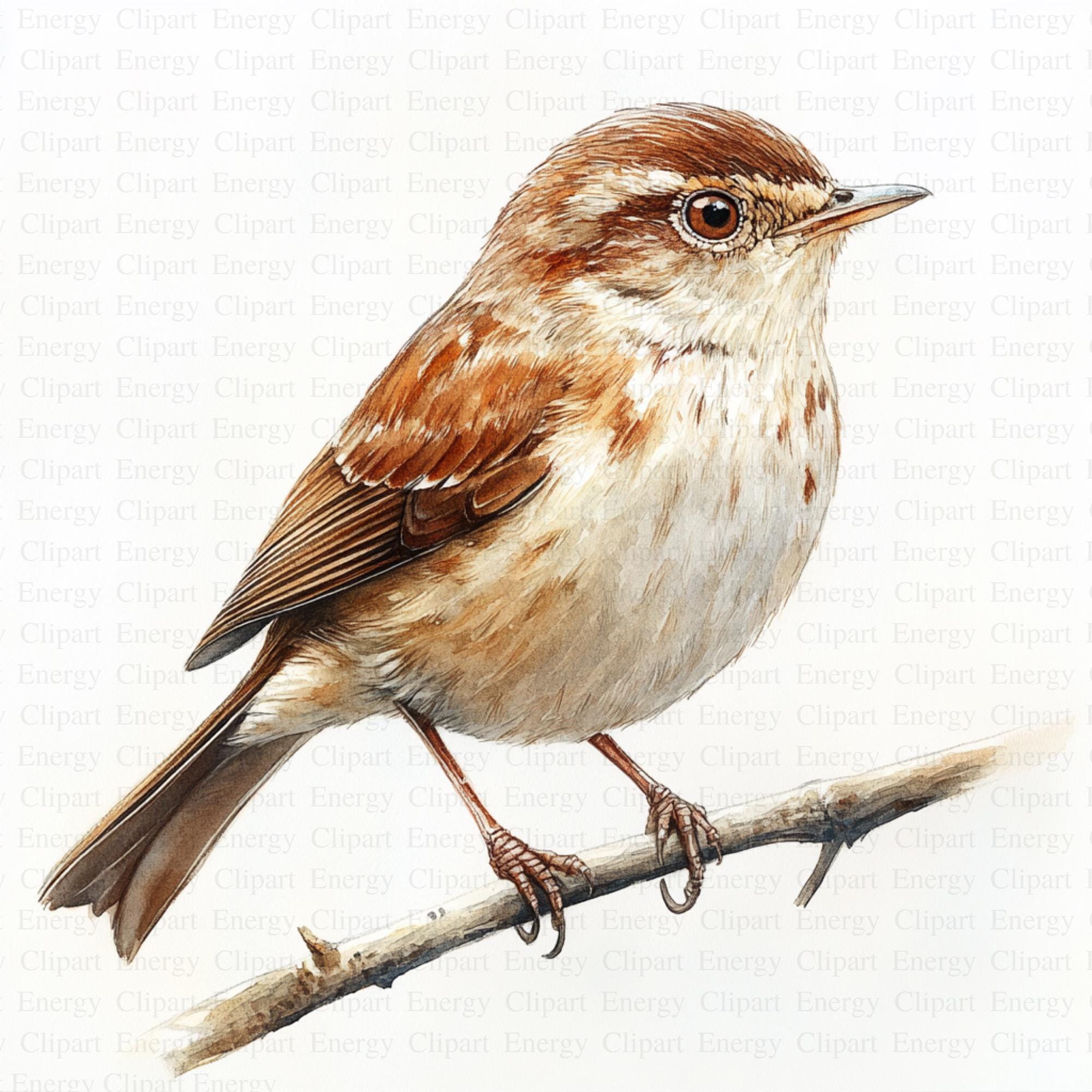 Wren Clipart 5 High Quality Jpgs Digital Download Nursery Art ...