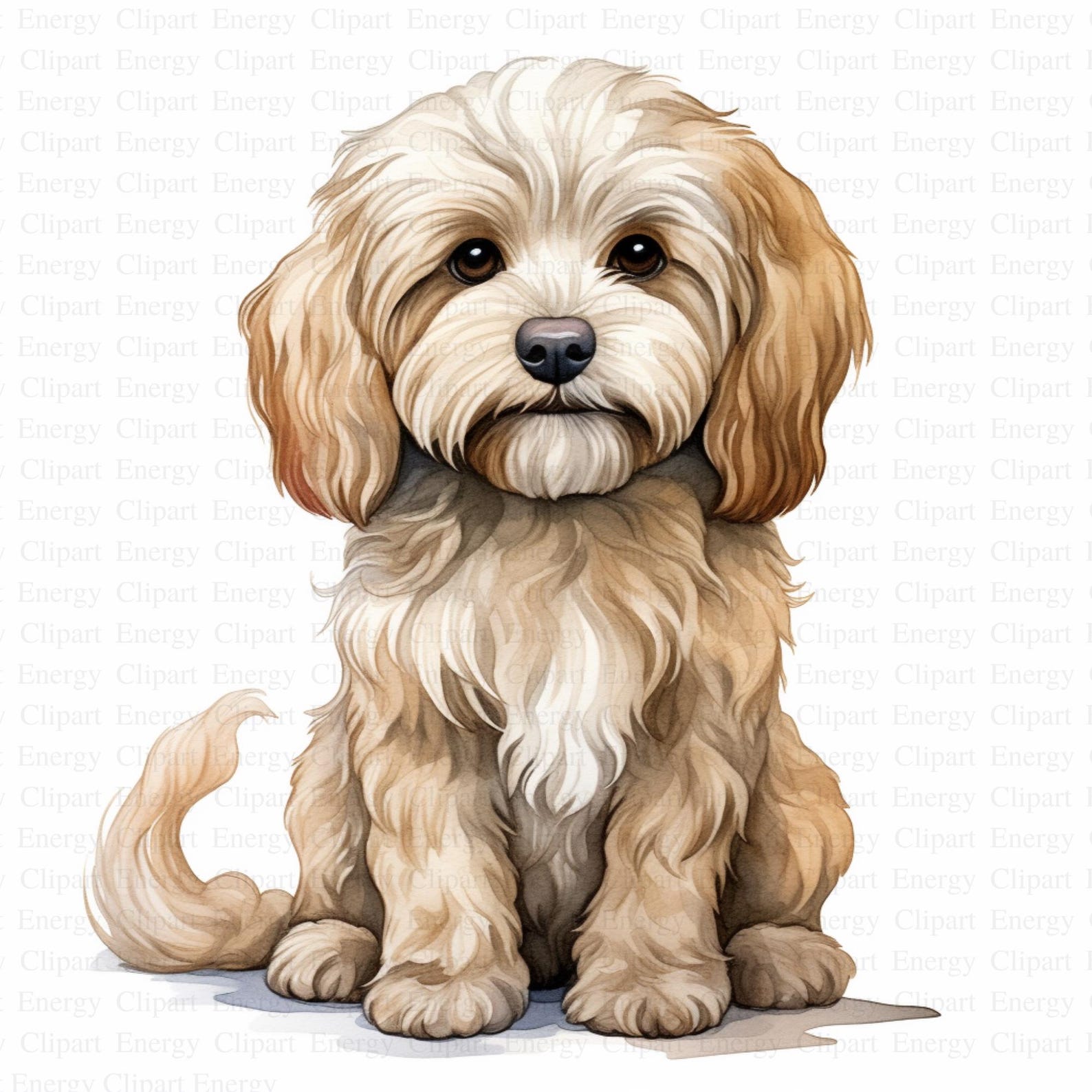 Cockapoo Clipart | 5 High Quality Jpgs | Digital Download | Card Making ...