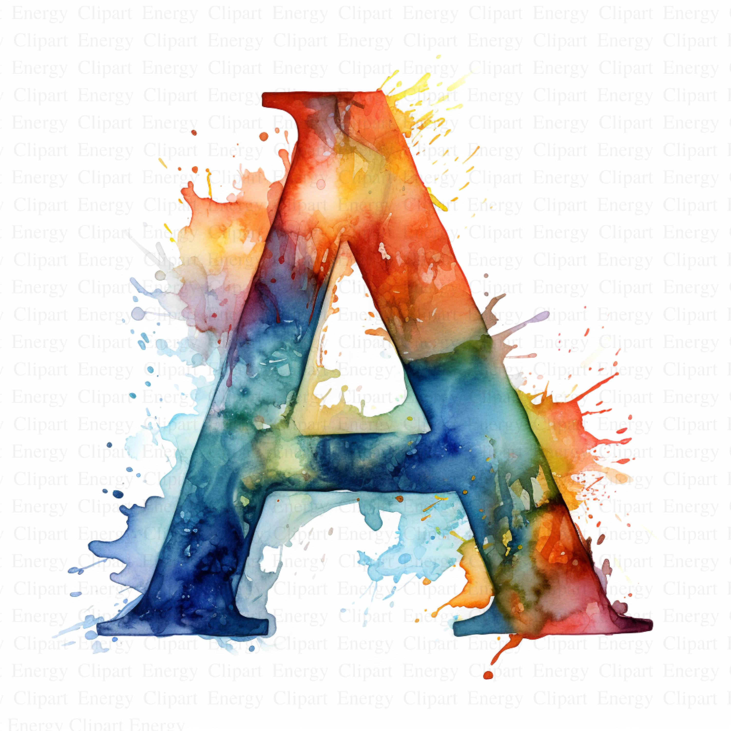 Letter A Clipart | 5 High Quality Jpg's | Digital Download | Initial ...