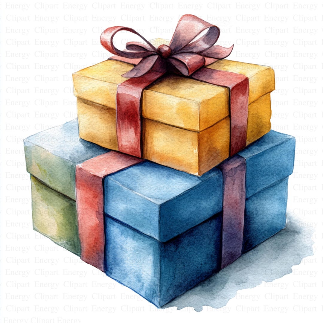 Holiday Presents Clipart 10 Hight Quality Jpg's Digital Download Winter ...