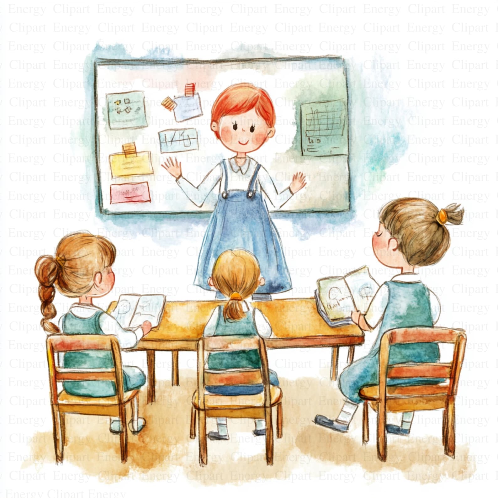 School Teacher Clipart | 5 High Quality Jpg's | Digital Download ...