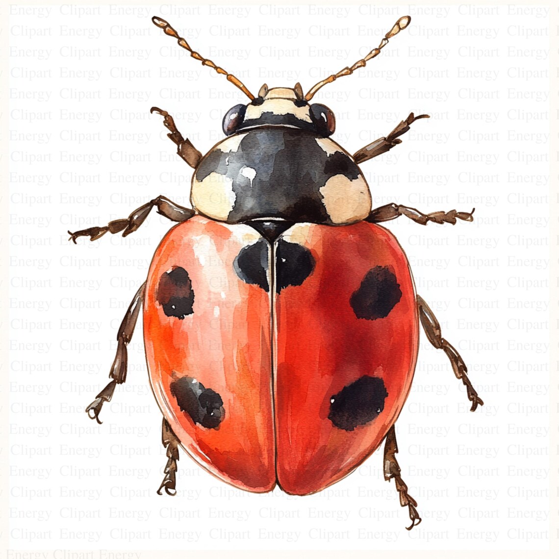 Ladybugs Clipart | 5 High Quality Jpg's | Digital Download | Insect Art ...