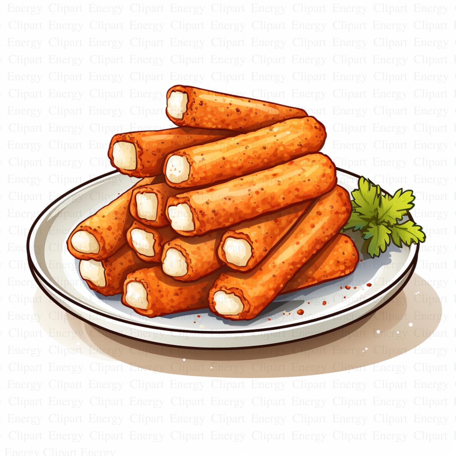 Mozzarella Sticks Clipart | 5 High Quality Jpg's | Digital Download ...