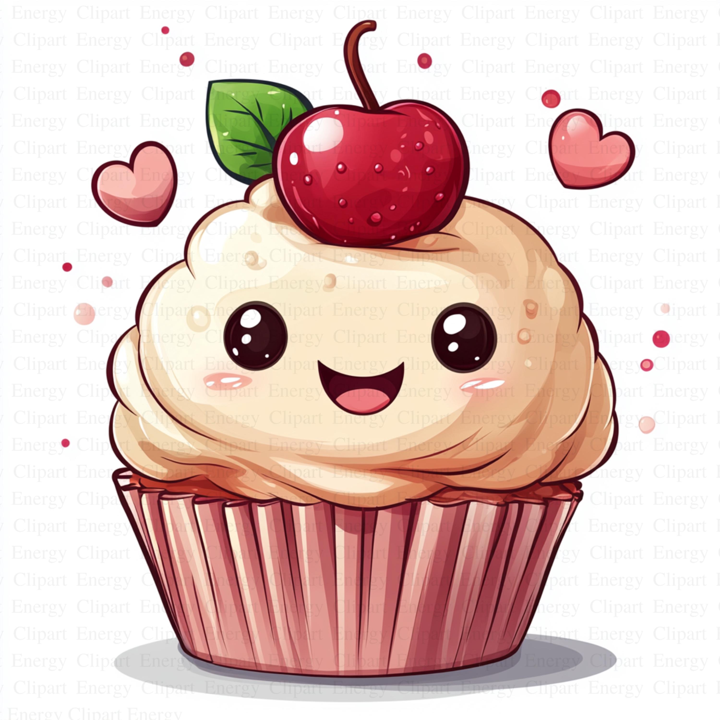Cute Sweet Clipart | 5 High Quality Jpg's | Digital Download | Kawaii ...