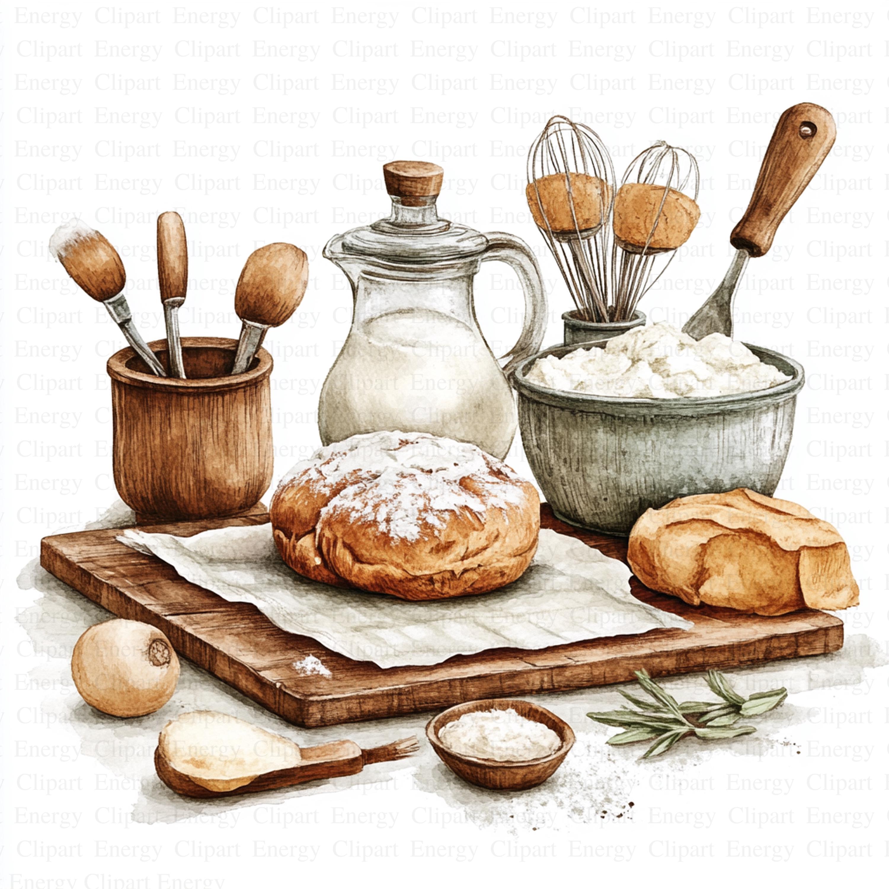 Vintage Baking | 5 High Quality Jpg's | Digital Download | Retro ...