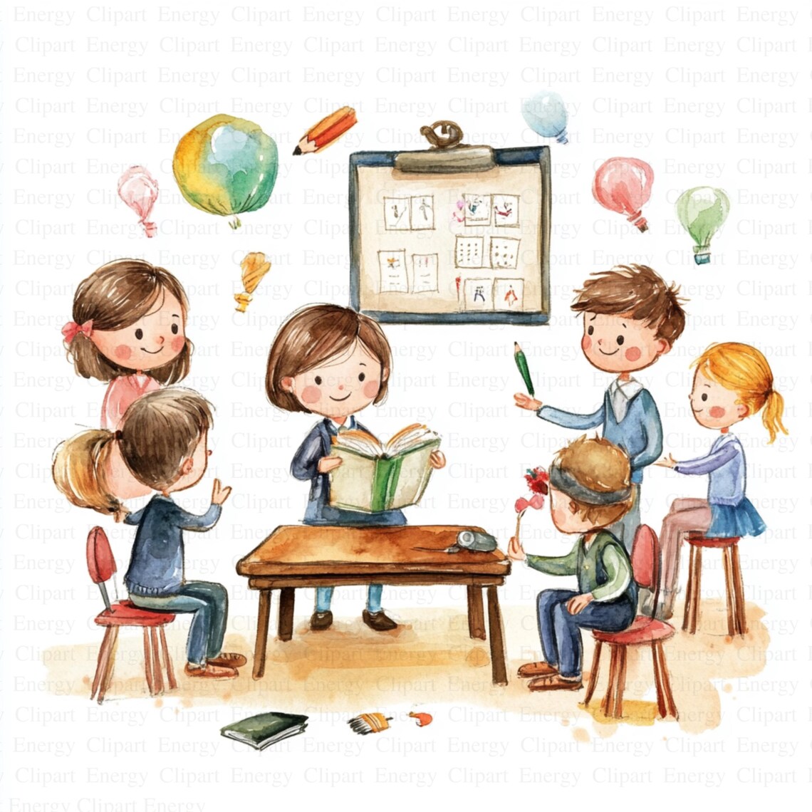 School Teacher Clipart | 5 High Quality Jpg's | Digital Download ...