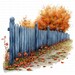 Autumn Fences Clipart | 5 High Quality Jpgs | Digital Download | Fall ...