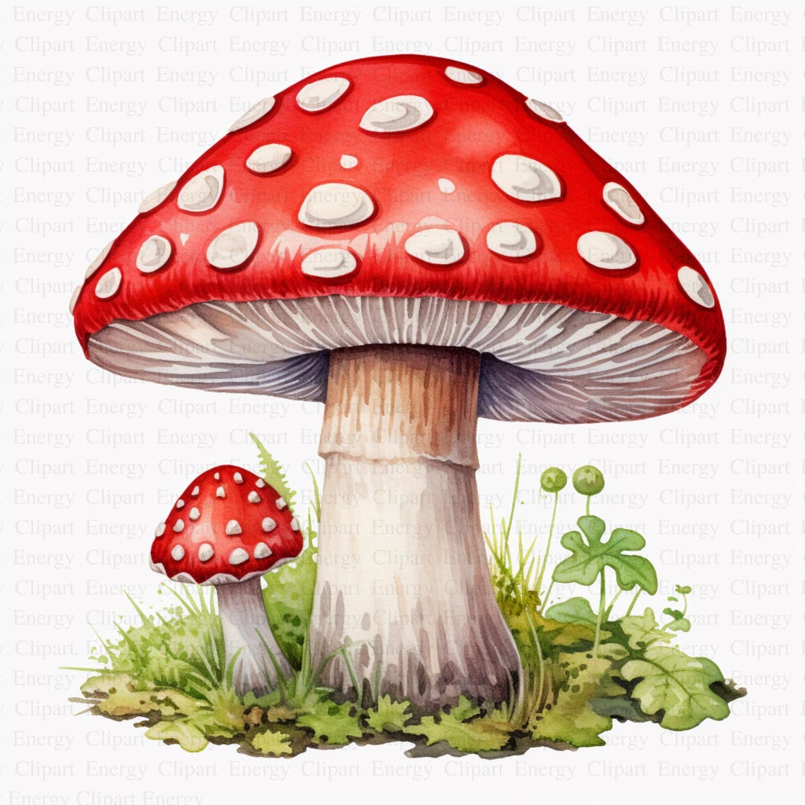 Toadstool Clipart 5 High Quality Jpgs Digital Download Junk Journals ...