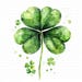 Watercolor Shamrock Clipart | 5 High Quality Jpg's | Digital Download ...